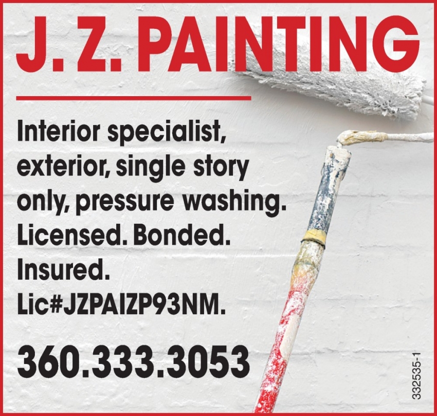 Interior Specialist, J.Z. Painting